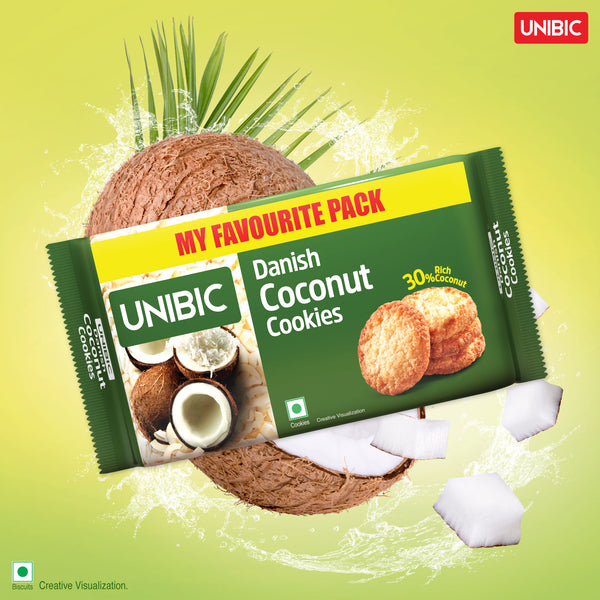 UNIBIC Danish Coconut Cookies, 300 g – Unibicestore