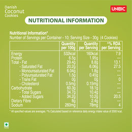 DANISH COCONUT COOKIES 270g – Unibicestore