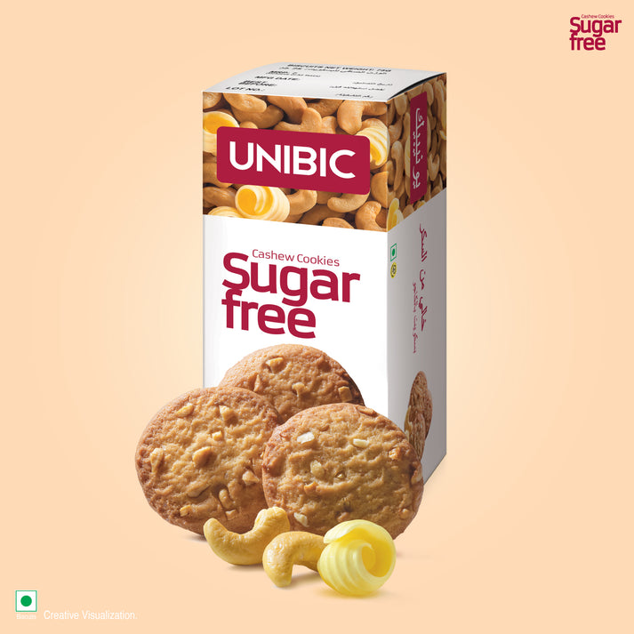 UNIBIC : Sugar Free Cashew Cookies, 75g – Unibicestore